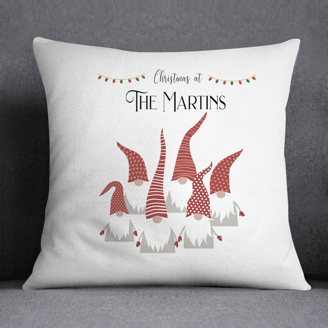 Family Christmas Cushion, Personalised Xmas Cushion, Xmas Family ...