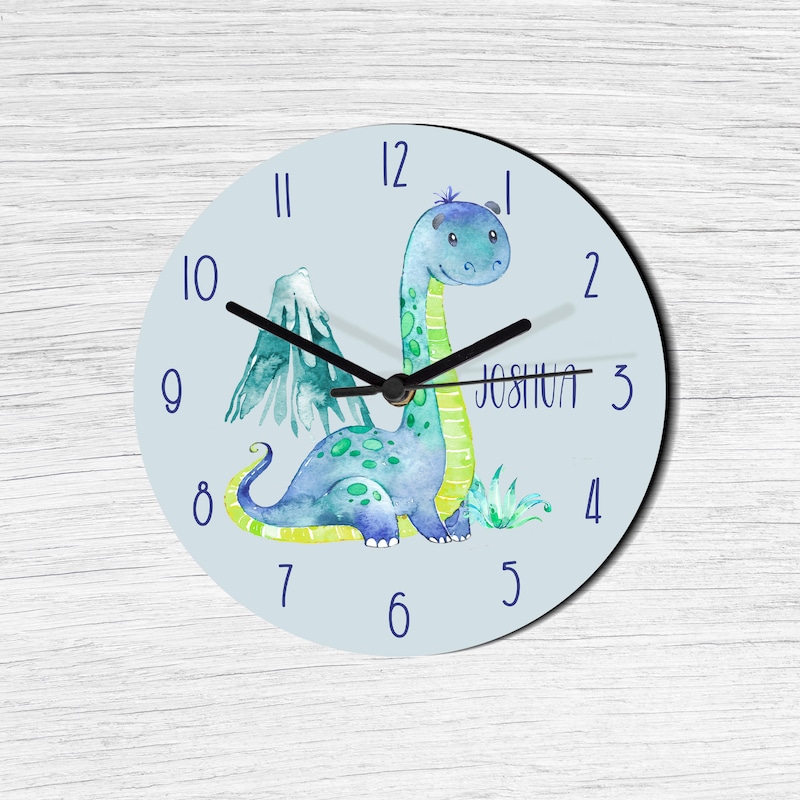 Dinosaur Wall Clock - Etsy
