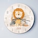 Lion Zoo Clock, Adorable Animal-themed Wall Clock, Kids Room Decor ...