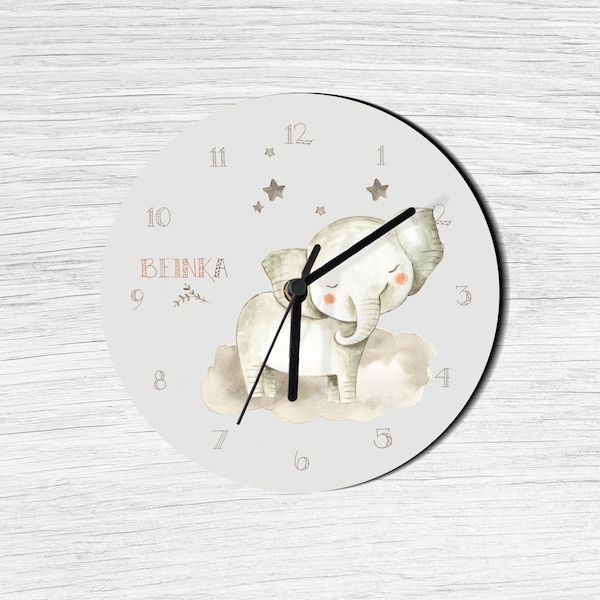 Elephant Clock - Etsy