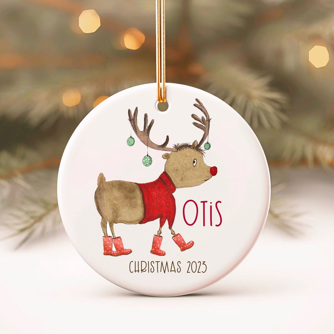 Whimsical Reindeer Christmas Bauble, Christmas Decor, Christmas Bauble ...