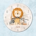 Lion Zoo Clock, Adorable Animal-themed Wall Clock, Kids Room Decor ...