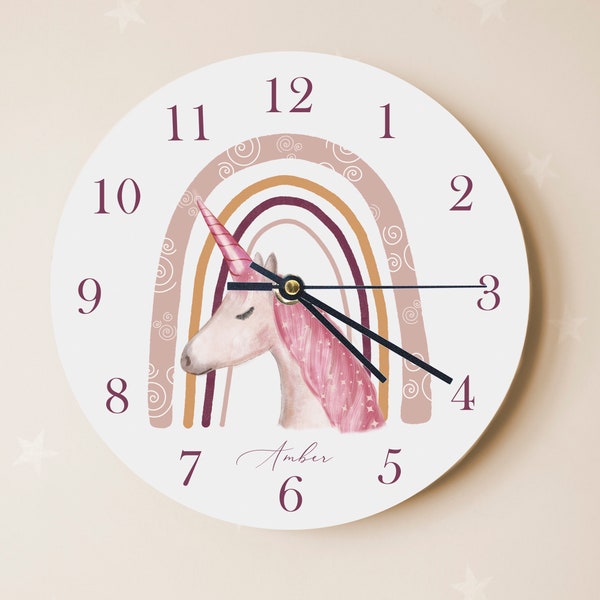 Rainbow Wall Clock - Etsy