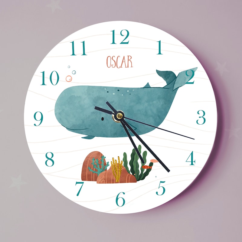 Whale Wall Clock - Etsy