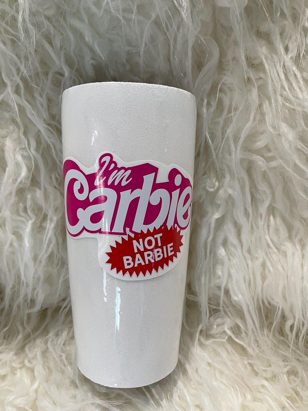 I Am Carbie (not Barbie) Custom Glitter Stainless Steel Tumbler - Etsy