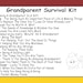 Grandparents Survival Kit in A Can. Fun Gift & Card for Birthday ...