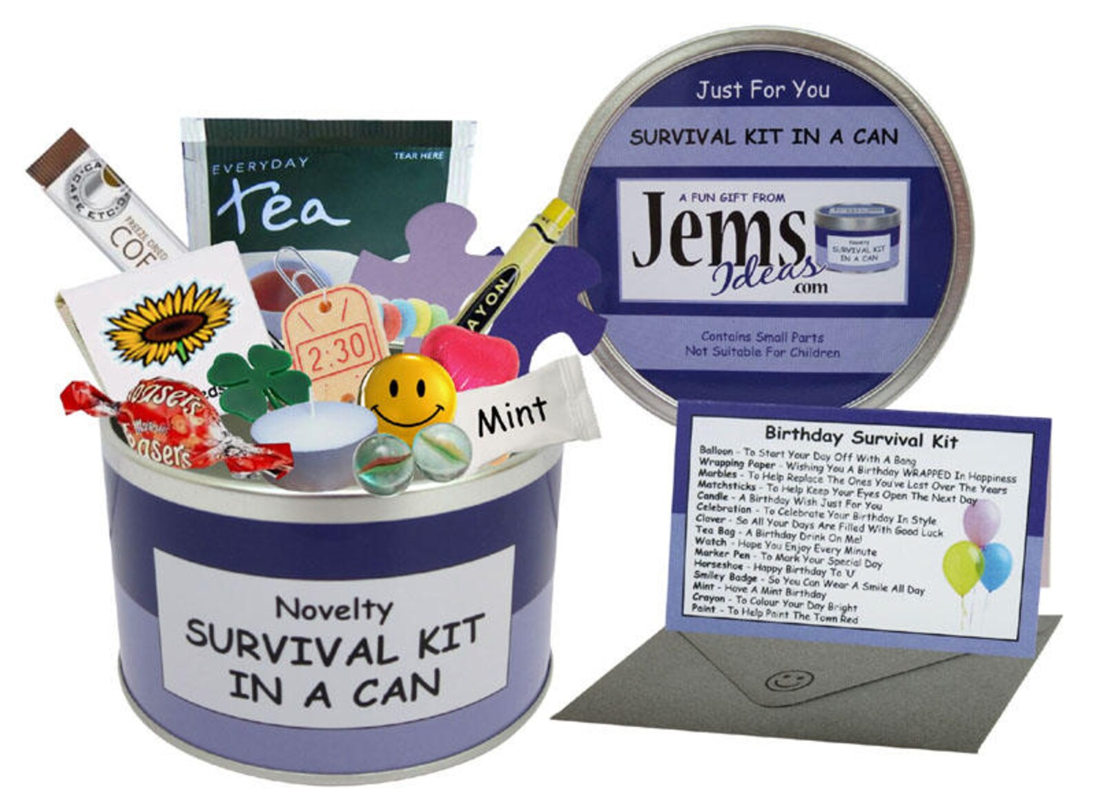 Birthday Survival Kit in A Can. Fun Happy Birthday Gift & Card for A ...