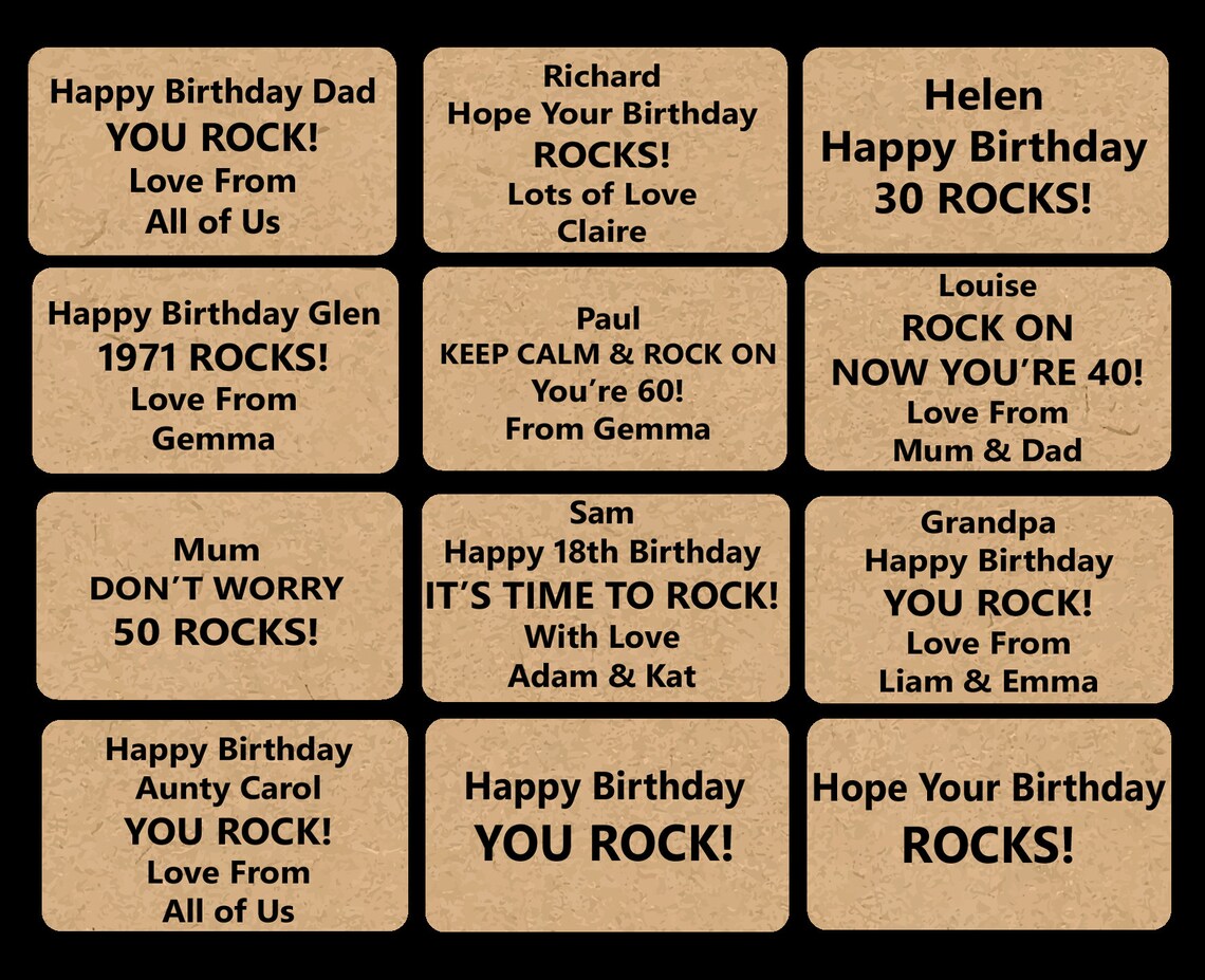 Personalised Congratulations 'you Rocked It' Gift. Fun - Etsy