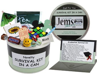 Retirement Survival Kit in A Can. Fun Leaving Gift & Card for | Etsy
