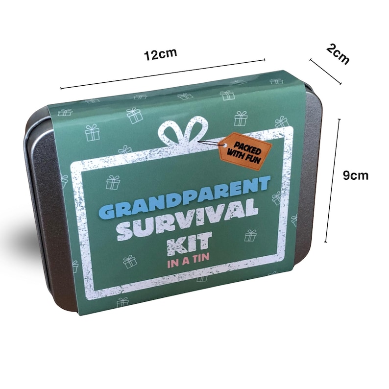 Grandparent Survival Kit in a Tin – Funny & Thoughtful Gift for New or ...