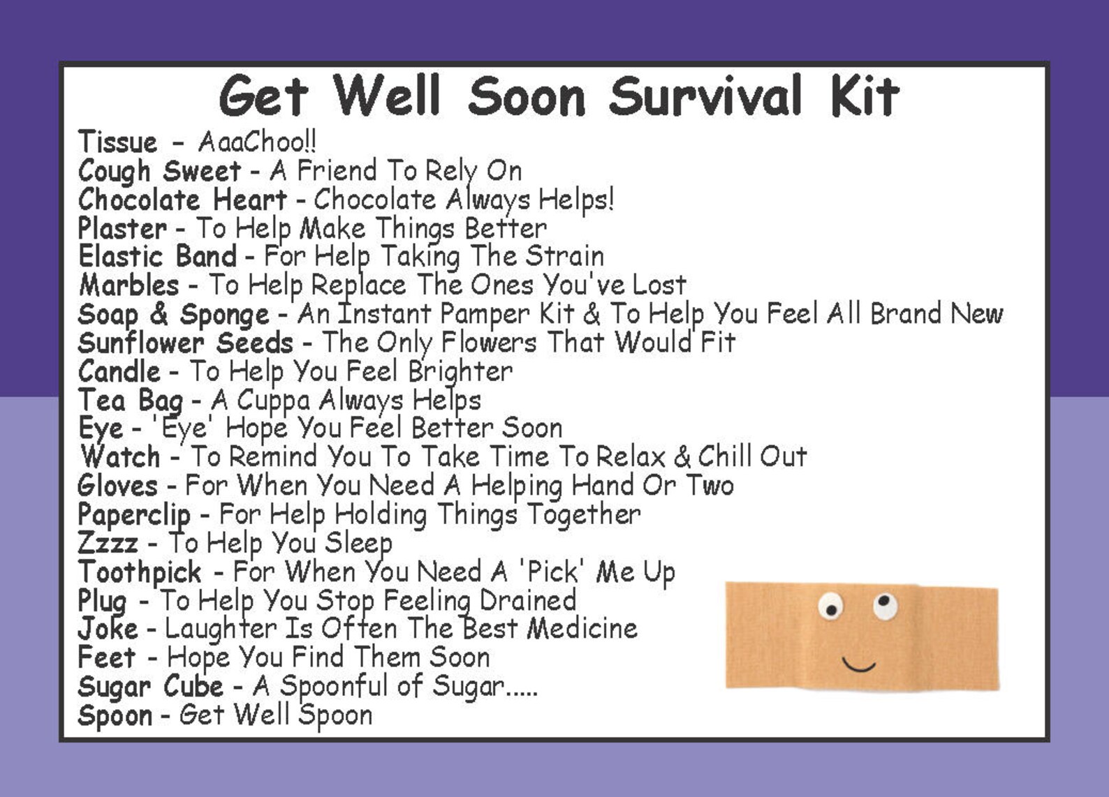 Get Well Soon Survival Kit in A Can. Fun Thinking of You/them - Etsy UK