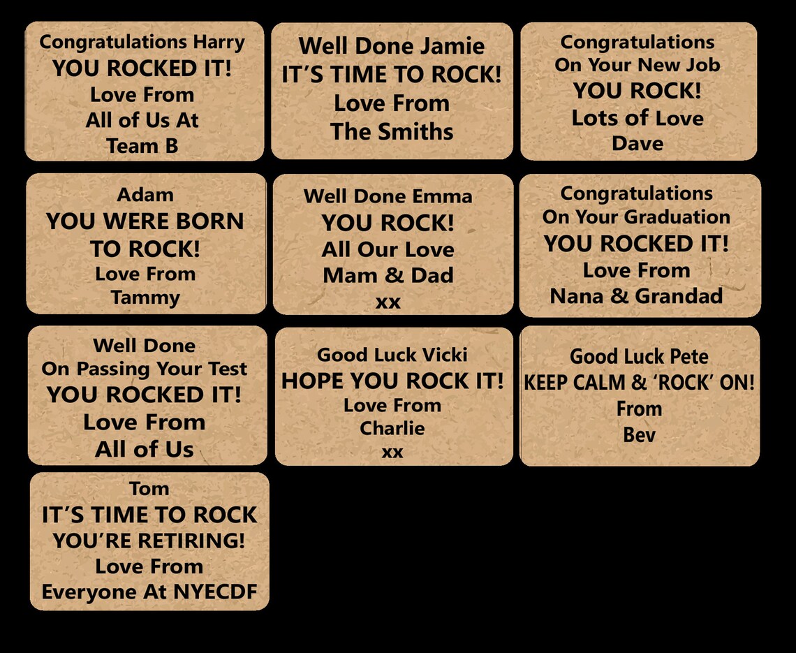 GRADUATION 'you Rocked It' GIFT. Cute PERSONALIZED - Etsy