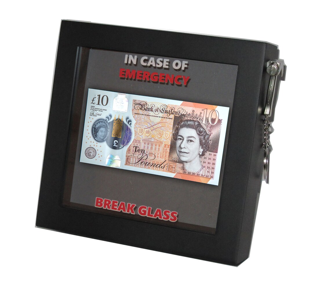 In Case of Emergency Break Glass Gift Presentation Box Frame Present ...