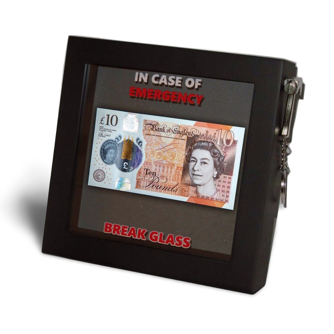 In Case of Emergency Break Glass Gift Survival Kit Box Frame Present ...