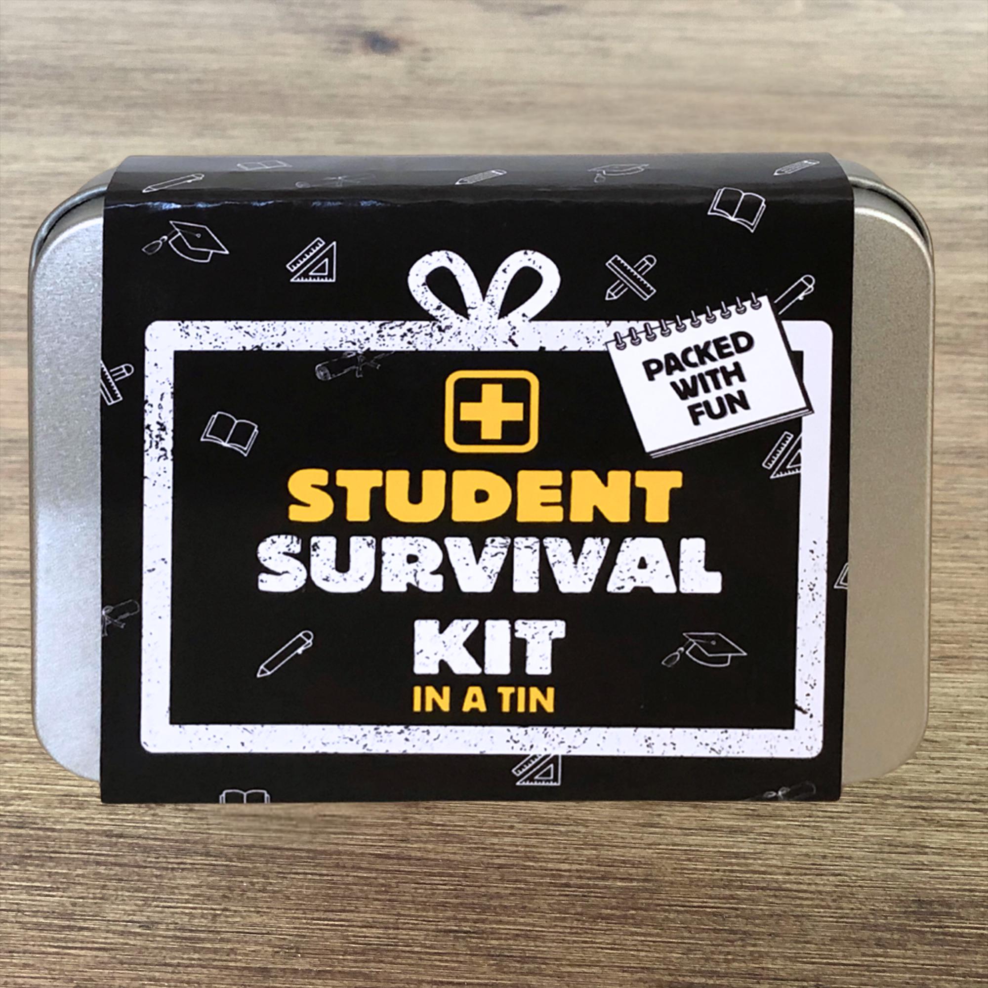 Student Survival Kit in a Tin – University & College Novelty Gift | Fun ...