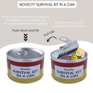 40th Birthday Survival Kit in A Can. Fun Happy Birthday Gift & Card ...