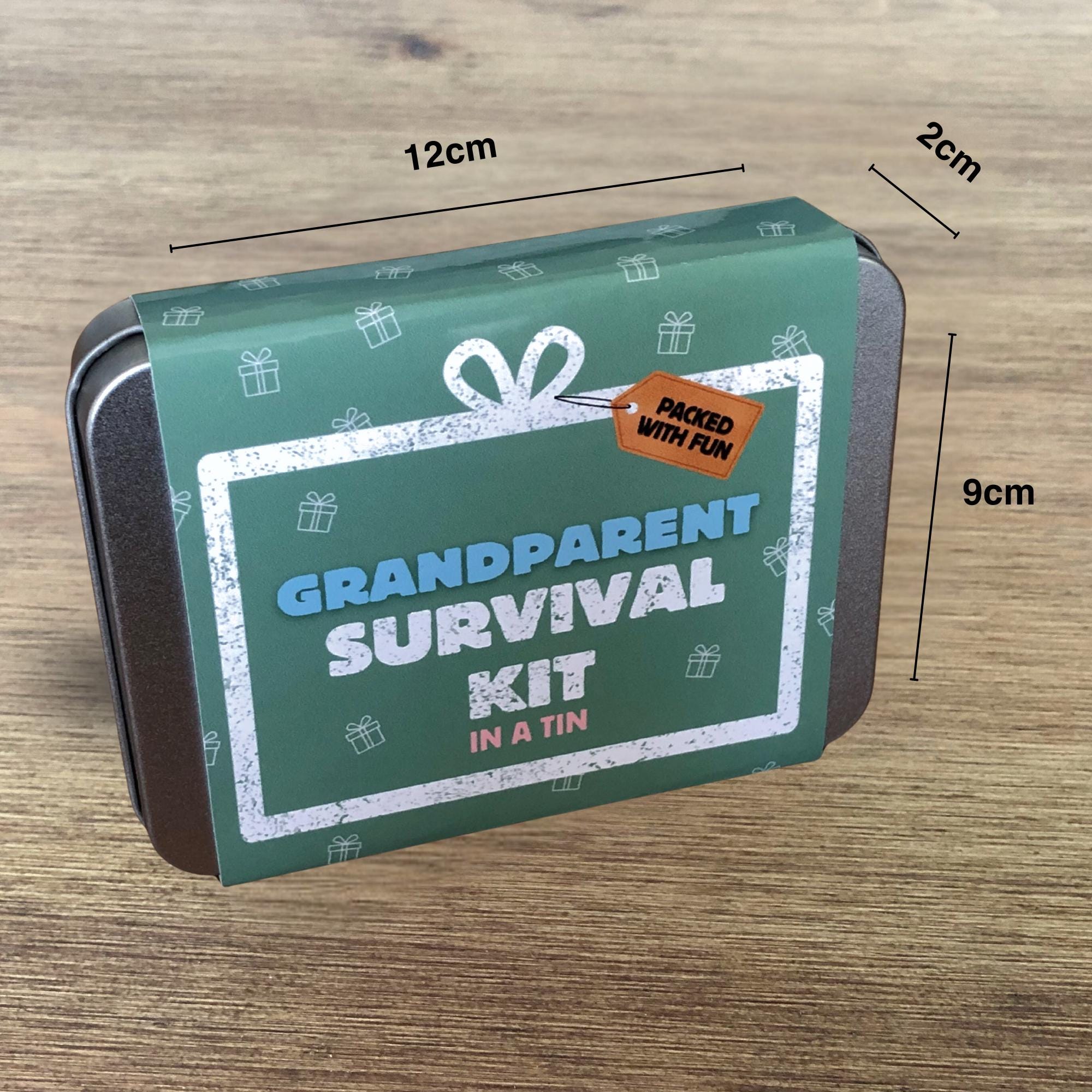 Grandparent Survival Kit in a Tin – Funny & Thoughtful Gift for New or ...