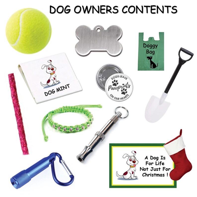 Dog Owner Survival Kit in A Tin. Fun Gift Box for New Pet, Thank You ...