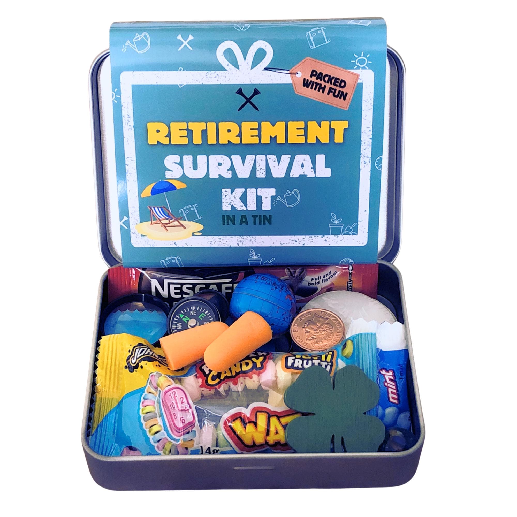 Retirement Survival Kit in a Tin — Congratulations Gift, Funny Keepsake ...