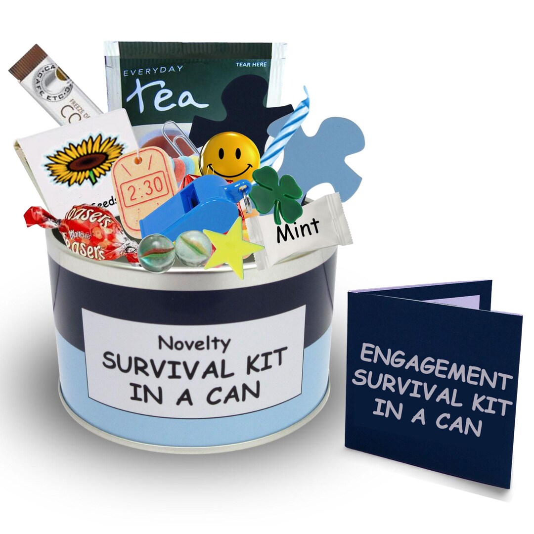 Engagement Survival Kit in A Can. Fun Gift & Card for Boyfriend, Fiance ...