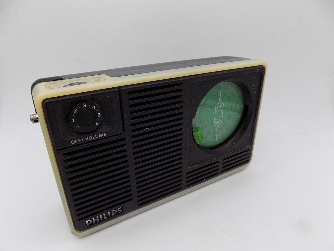 PHILIPS Radio Set, Vintage Radio Set, Year 1960, Bakelite and Plastic ...
