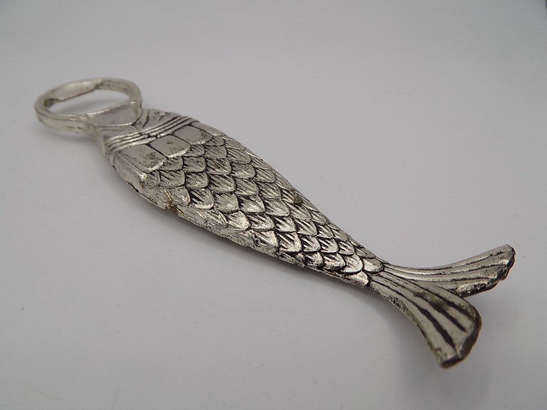 Vintage Tuna Bottle Opener/silver Metal/vintage 60s/practical and ...