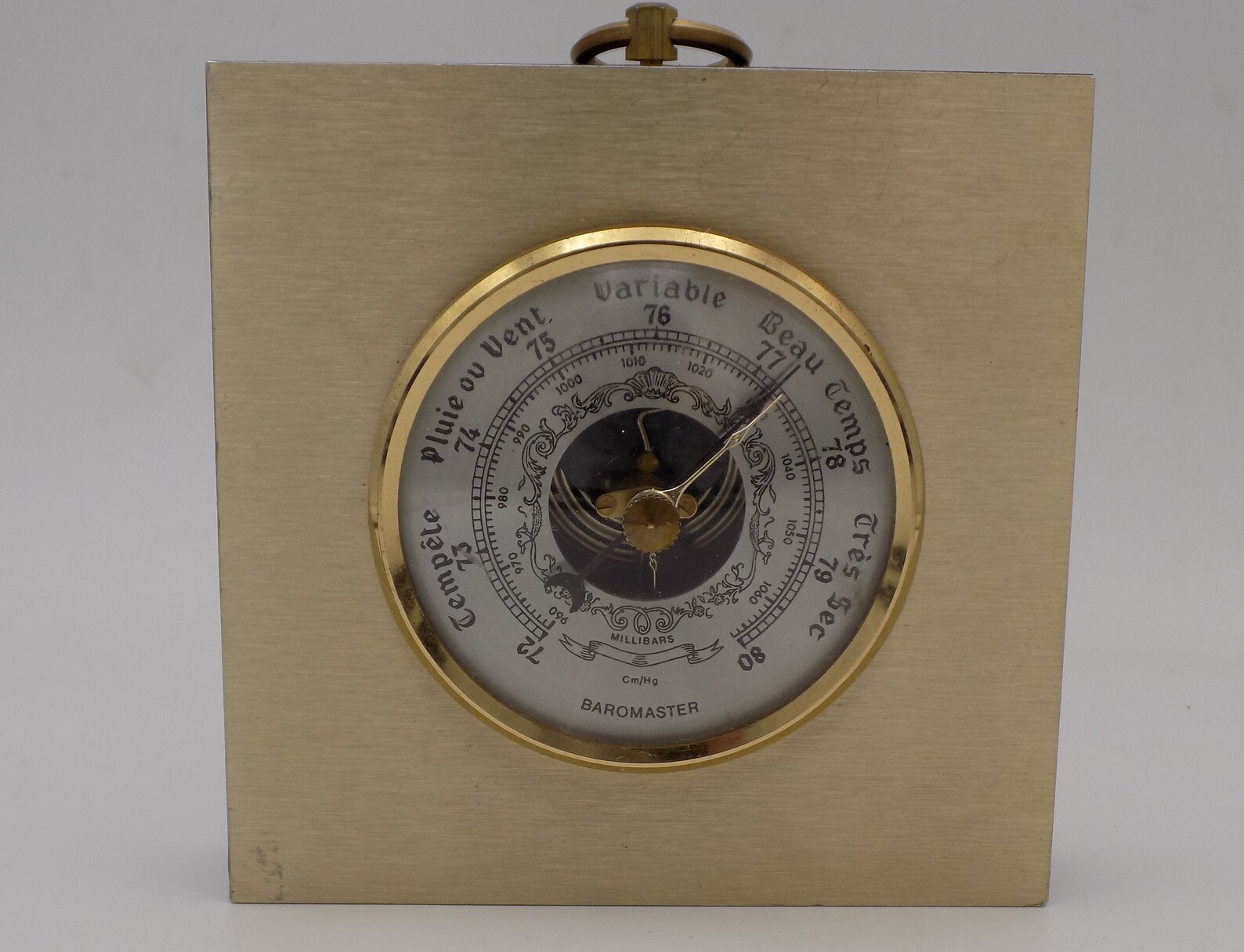 Barometer BAROMASTER, French Hydrometer Square, Wall Barometer, Art ...