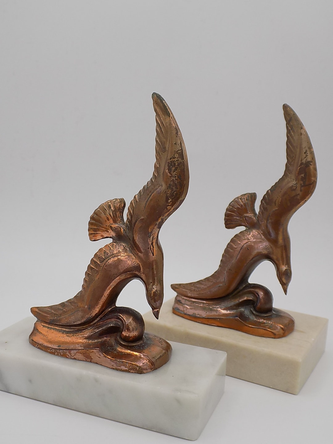 DOVE BOOKEND, in Gilt Bronze, Fine Bronze in Metal, Dove, in the Art ...