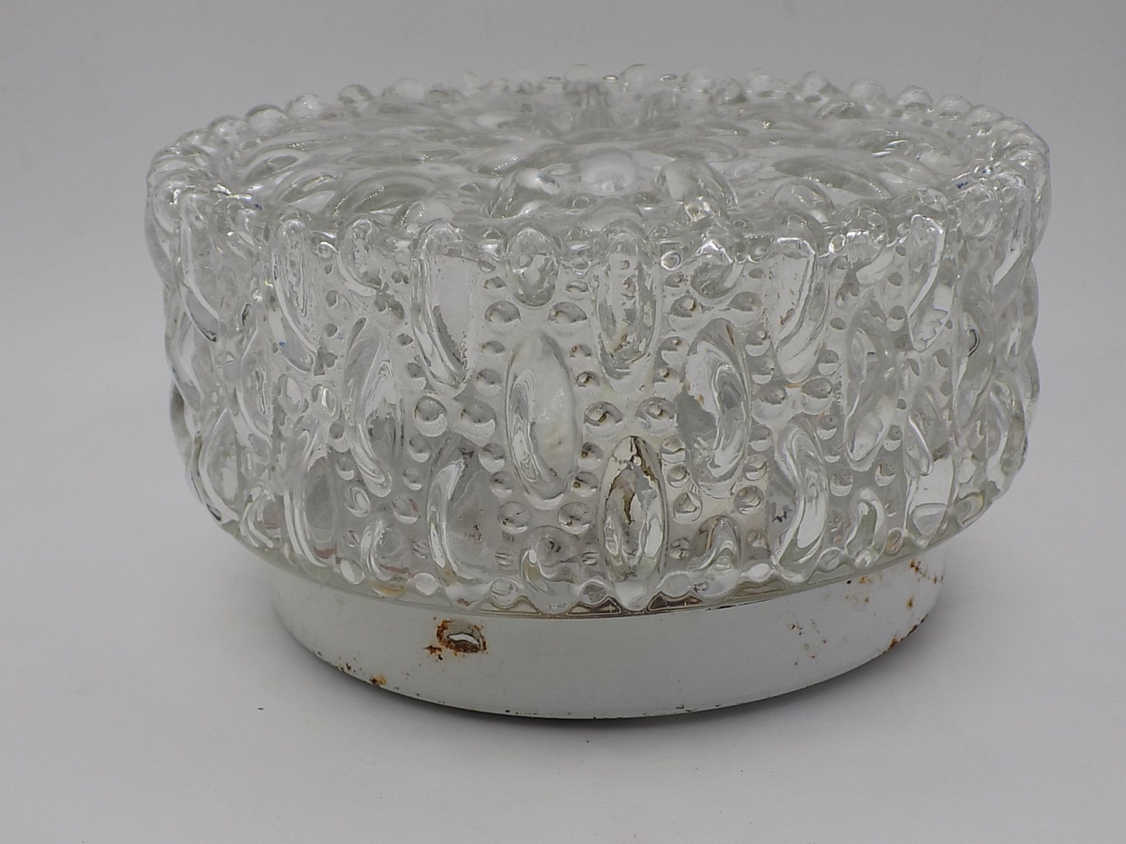 Vintage Ceiling Light, 1960s, Round Wall Light, Original Blown Glass ...