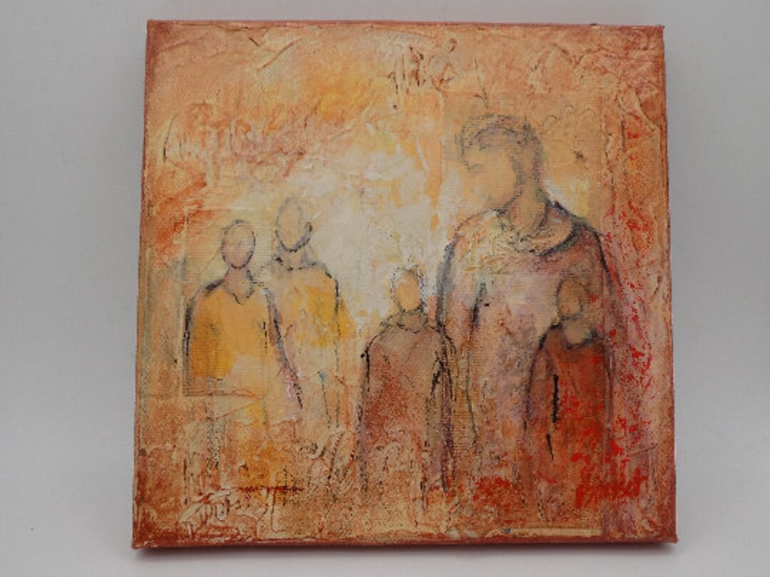 Painting by Simon BRASSAT, homes Without Faces, Original Gouache ...