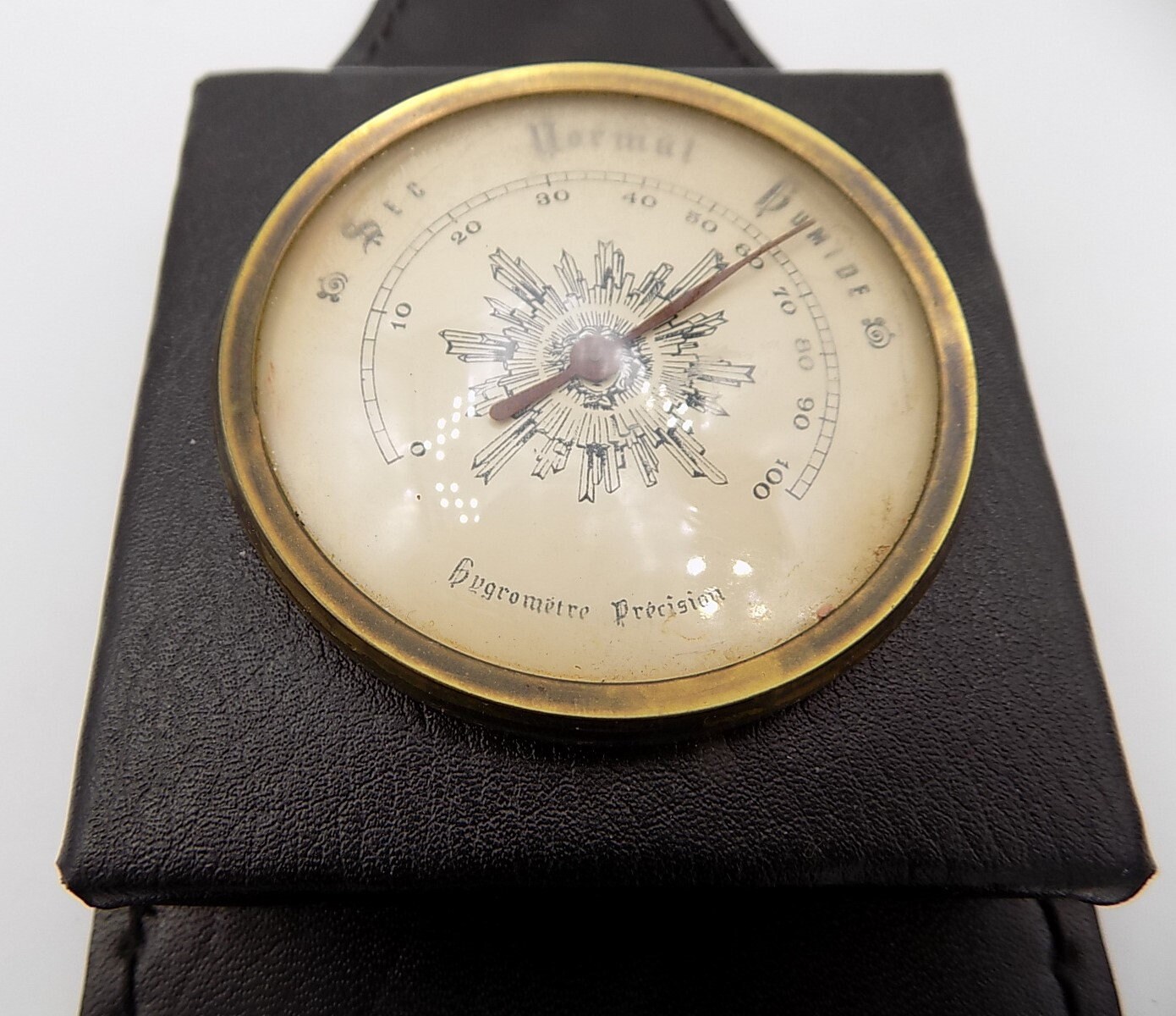 UNIQUE Barometer Thermometer Rain Gauge Real Leather - Etsy UK