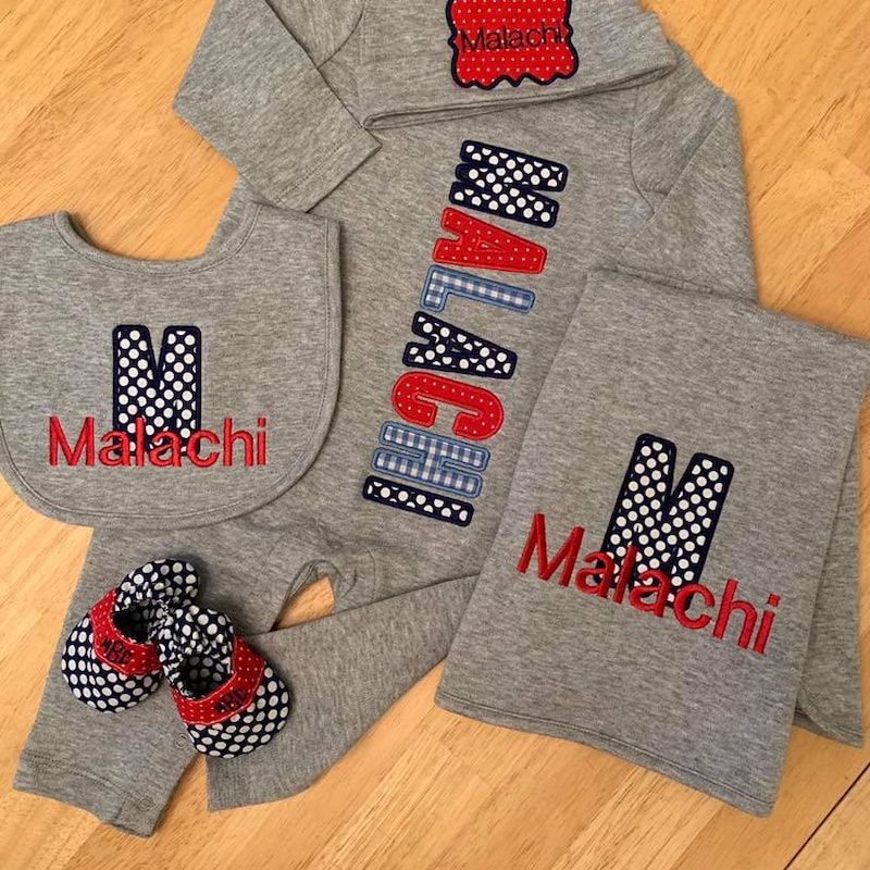 Monogrammed Baby Clothes - Etsy