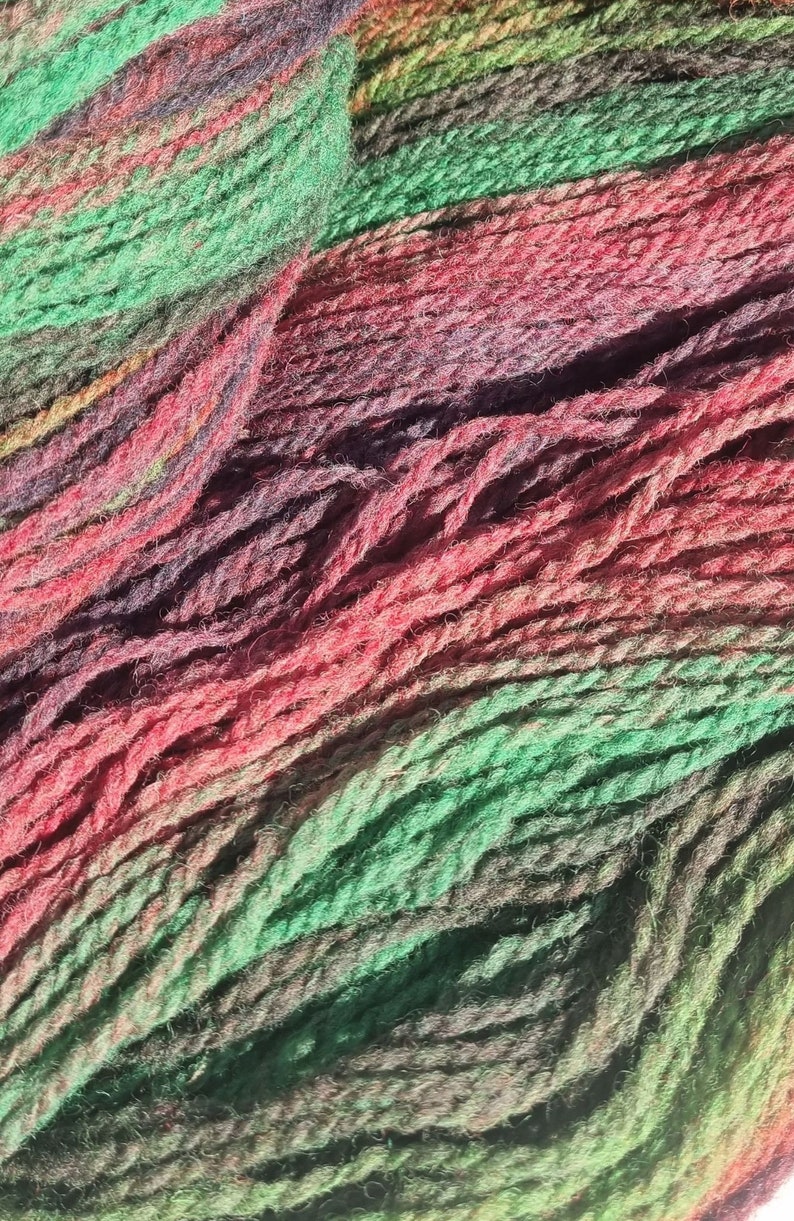 Natural Eco Yarn/ Hand Dyed Self Striping Wool Yarn Dundaga 6/2 ...