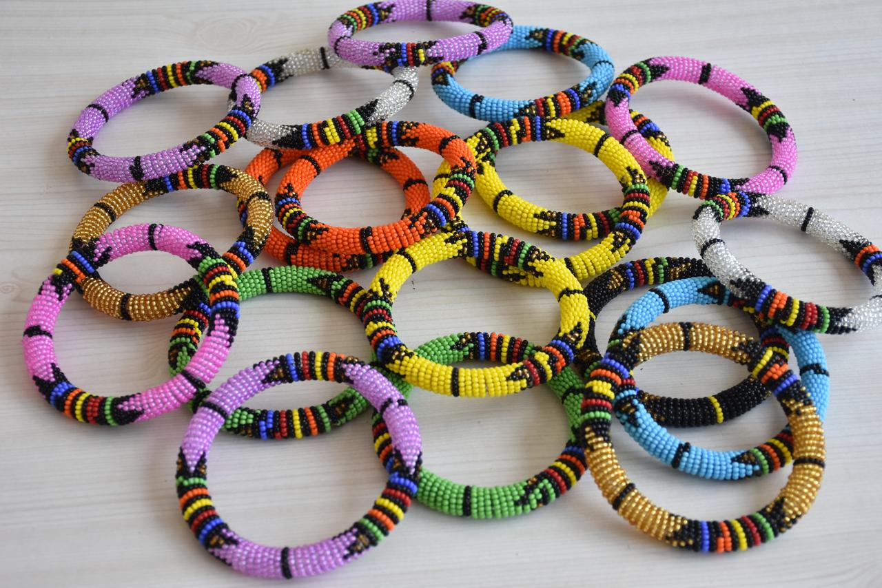 Beaded Bracelets for Women, African Beaded Zulu Bracelets, Colourful ...