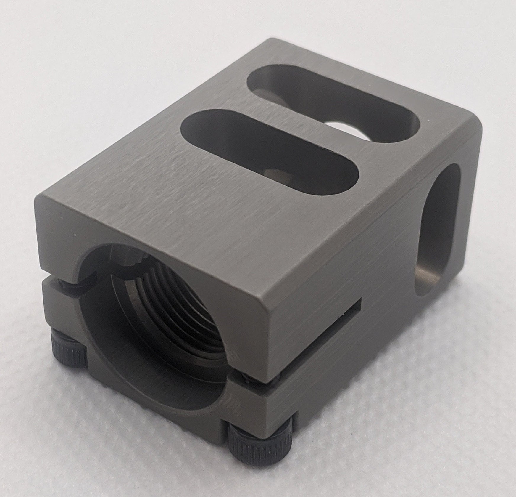 New 9mm Muzzle Brake for Glock 17/19/26 width slides Silver | Etsy