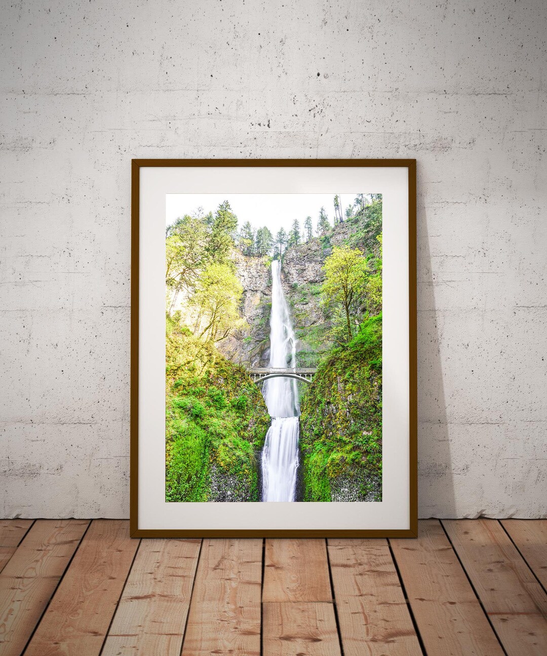 Multnomah Falls Print, Oregon Columbia River Gorge Wall Decor, Nature ...