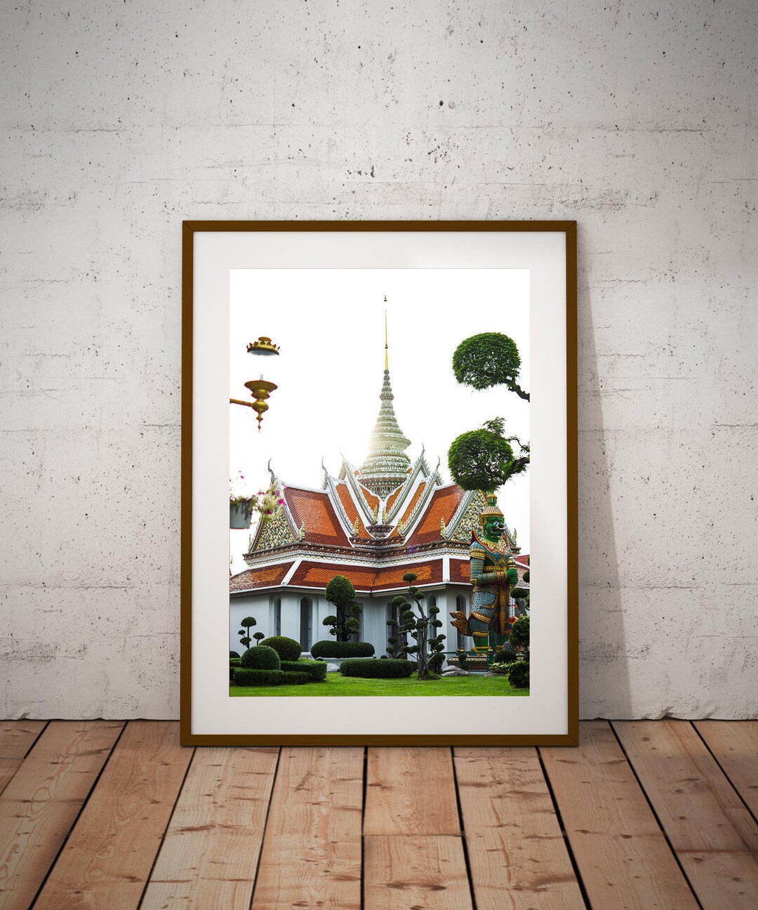 Thai Temple Print, Bangkok Thailand Poster, Southeast Asian ...