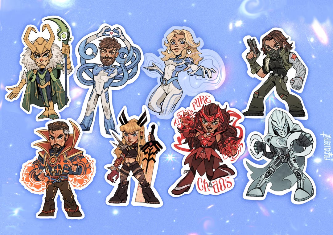 RIVALS! // Marvel Stickers - Etsy