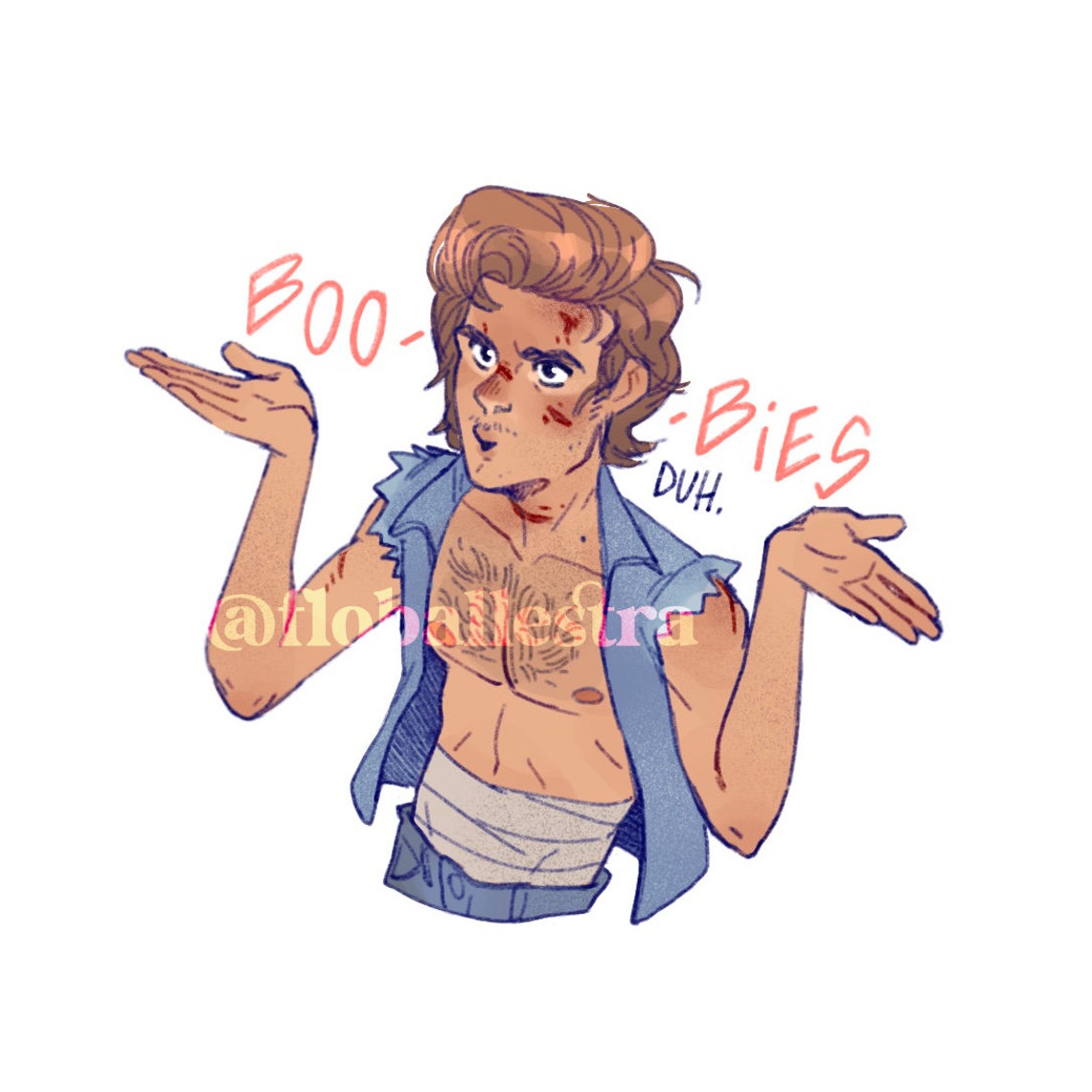 Steve Harrington // Stranger Things Stickers - Etsy