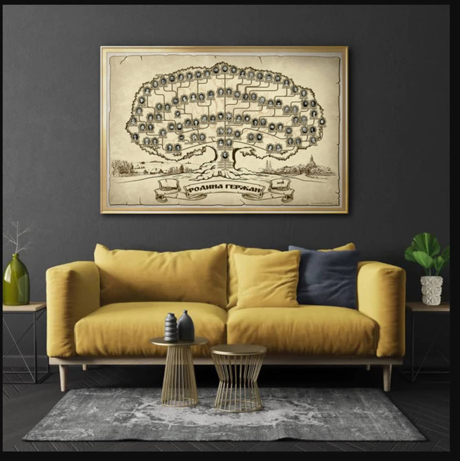 Custom Genealogy Full Family Tree – King Size, 5+ Generations - DIGITAL ...