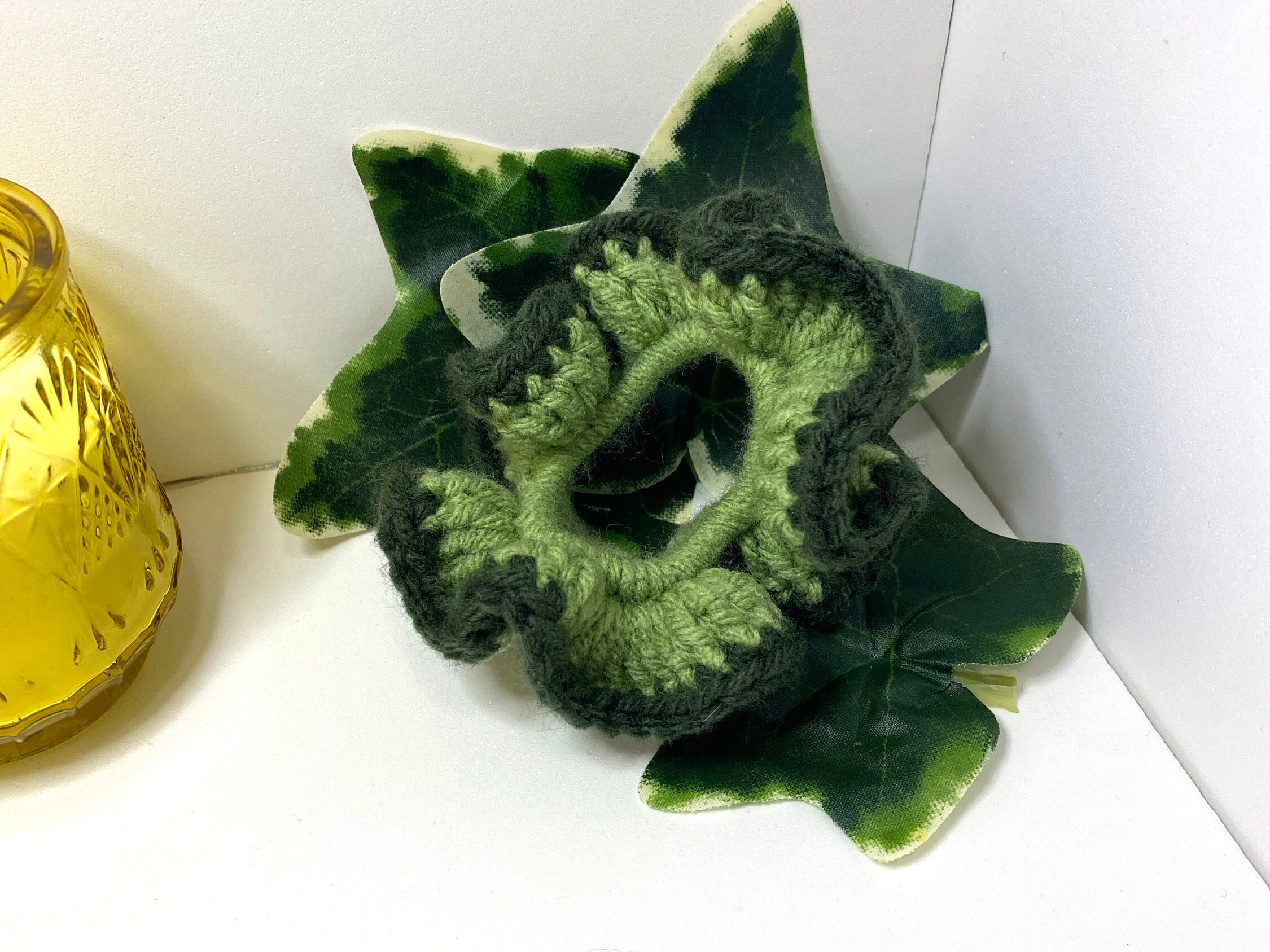 Dual Tone Vert Crochet Scrunchie - Etsy France