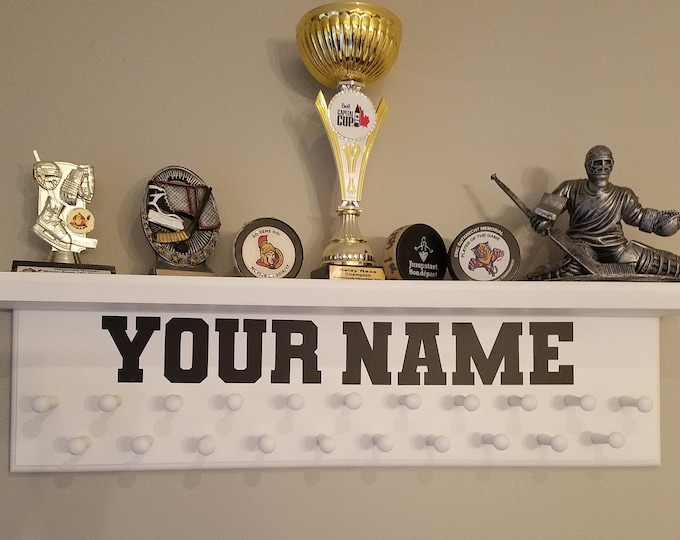 Personalized Trophy Shelf White - Etsy