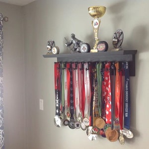 Trophy/award Display Shelf _ BLACK - Etsy