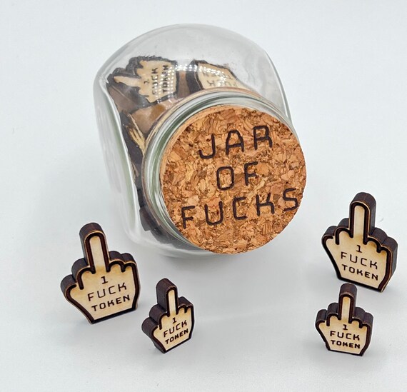 Jar of 40 Fuck Tokens Adult Funny Gift White Elephant Gift Friend Gift Gag Gift for Men Gag Gift for Women Prank Gifts Etsy