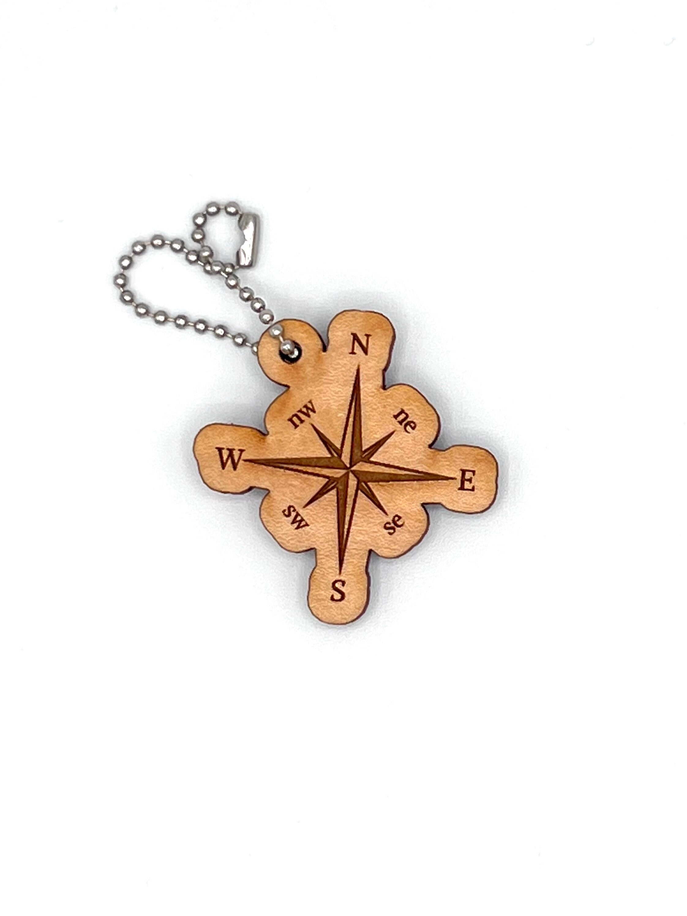 Nautical Compass Keychain, Compass Gift, Nautical Keychain, Compass ...