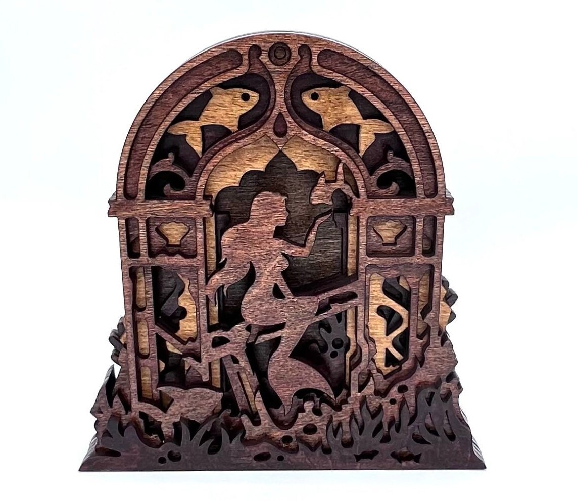 Mermaid Multi-layered Wood, Mermaid Gift, Mermaid Wood Decor, Mermaid ...