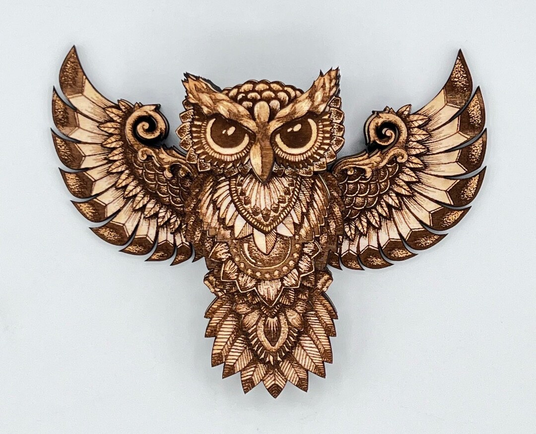 Owl Multi-layered Wood Art, Owl Gifts, Owl Gifts for Women, Owl Gifts ...