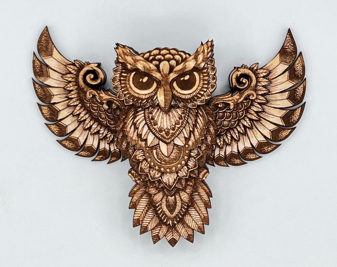 Owl Multi-layered Wood Art, Owl Gifts, Owl Gifts for Women, Owl Gifts ...