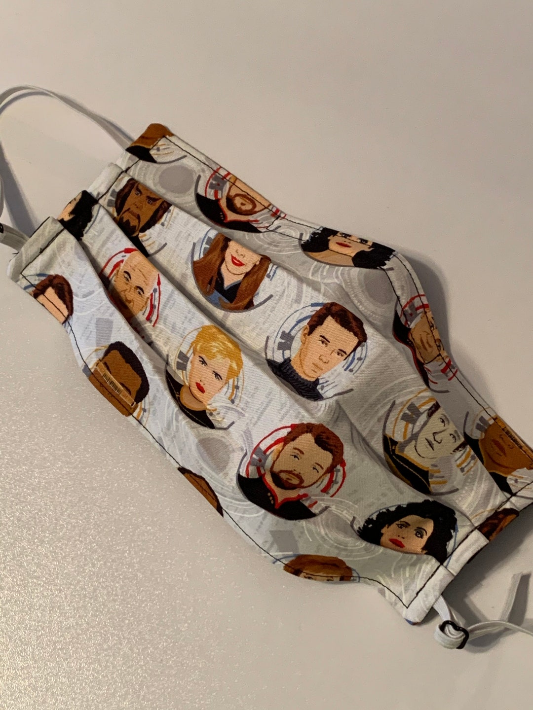 Star Trek TNG Characters Face Mask - Super Rare Fabric! - Etsy