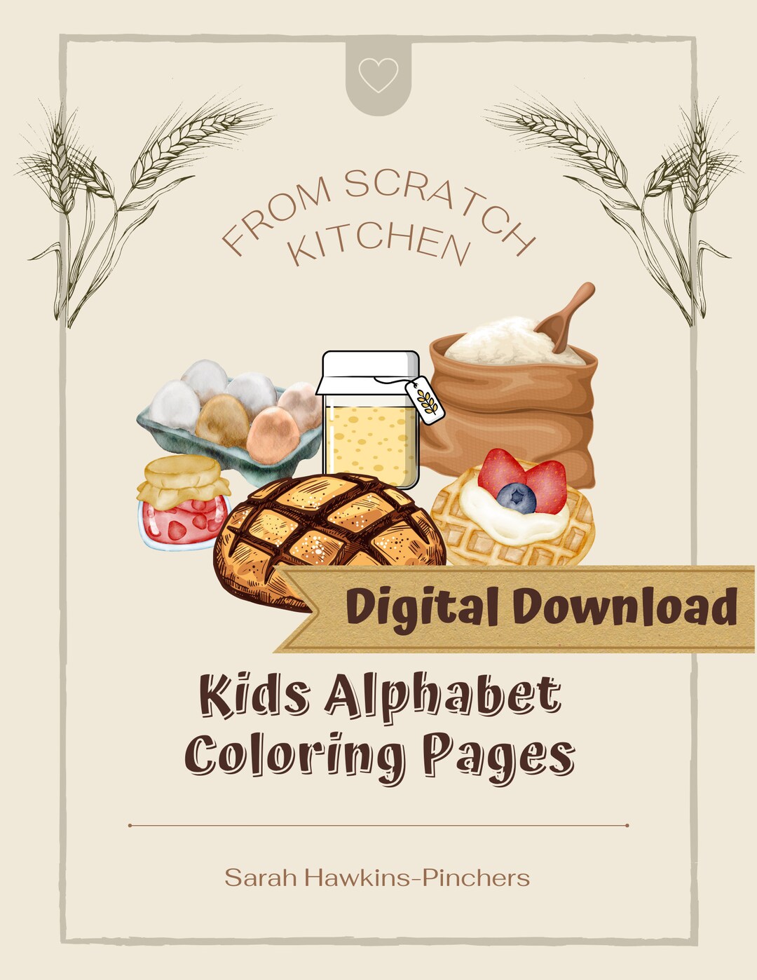 Kids Printable Alphabet Coloring Pages Workbook With From Scratch ...